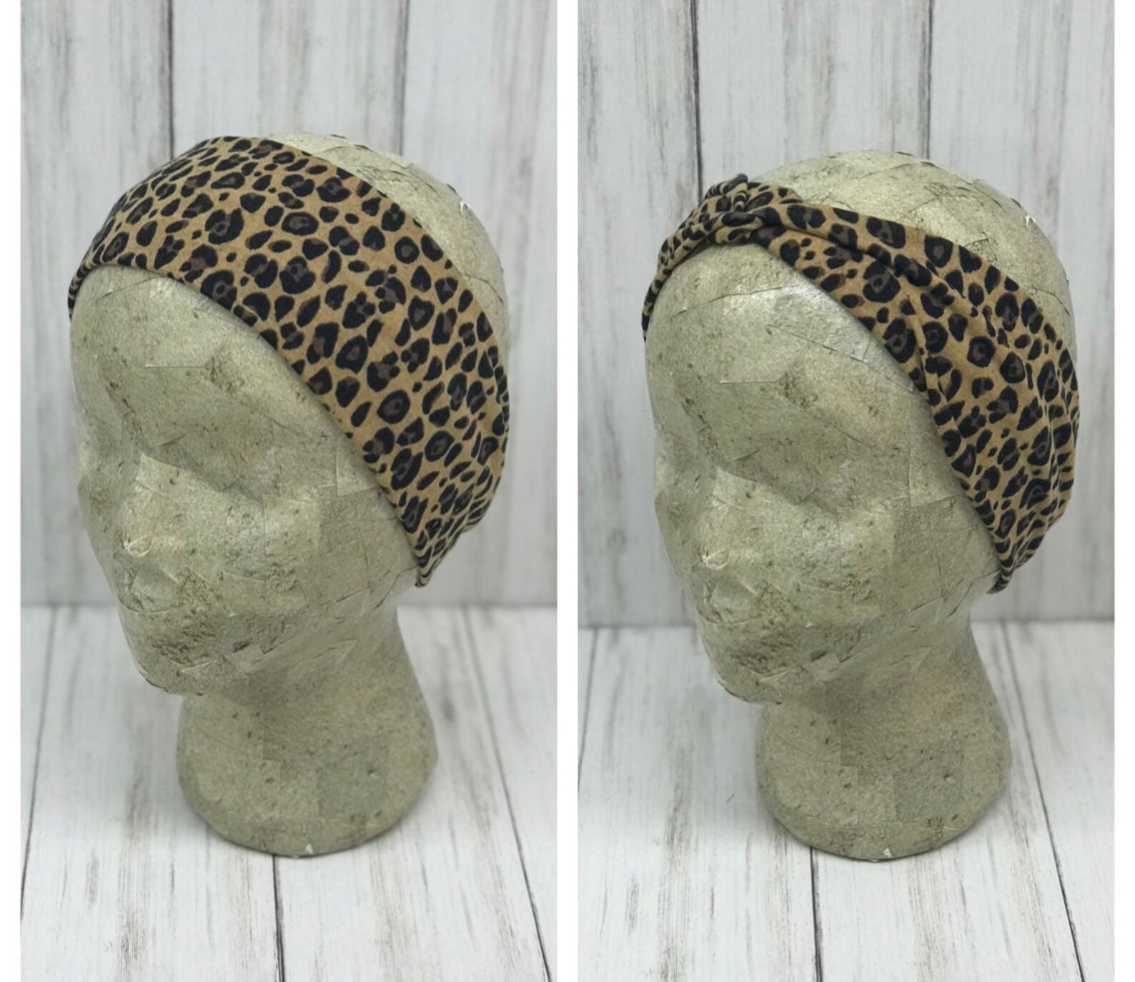 Cheetah / Leopard / Animal Print/ Yoga Head Band/top Knot Lightweight ...