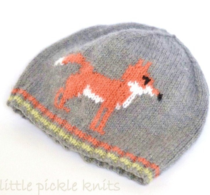 Baby and Child KNITTING PATTERN Mr Fox Hat Sizes 1 to 7 | Etsy