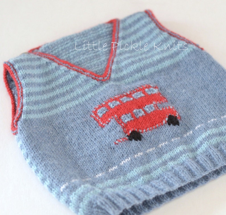 KNITTING PATTERN - Little Red Bus Tank - Etsy