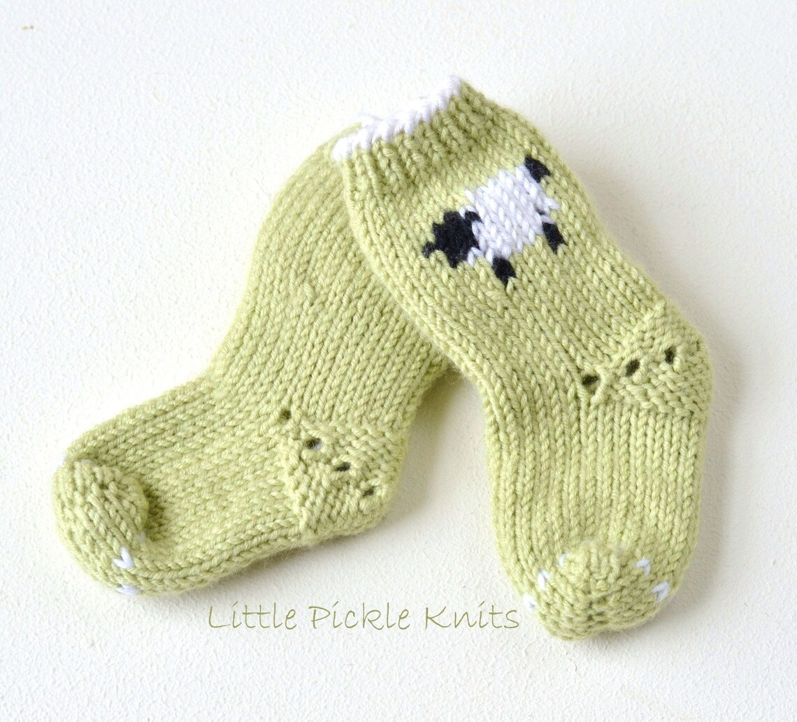 EASY Baby Socks PDF Pattern Little Baa Baa - Etsy