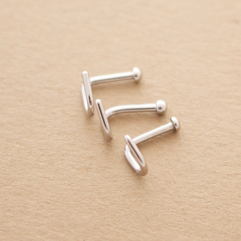 Nose Screw Ball Dome Flat Ball Style 20g 18g Nose | Etsy