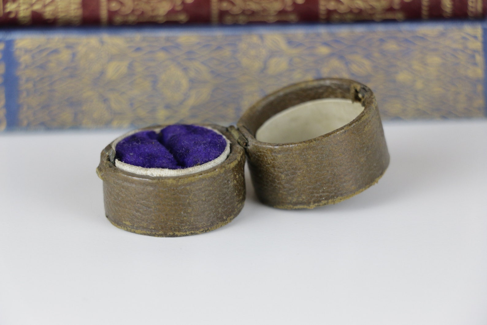 Antique Ring Box Rare Engagement or Wedding Ring Box With Deep - Etsy