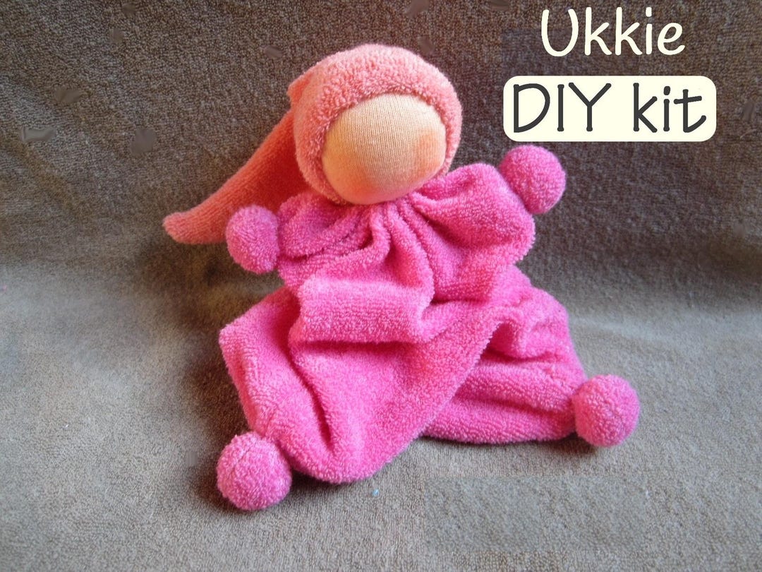 DIY Kit Waldorf Doll ukkie Pink Kit With Material and Digital PDF ...