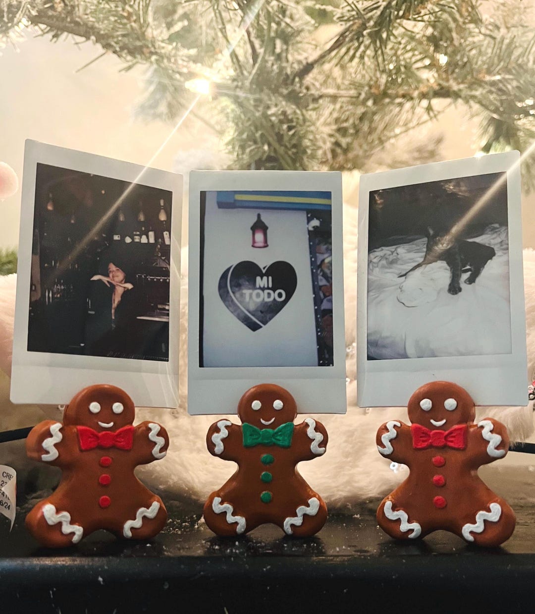 Polaroid Photo Holders, Gingerbread Men Cookie Photo Holders, Christmas ...