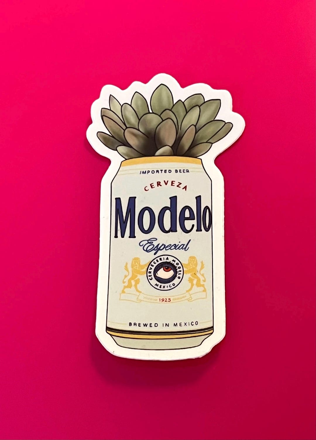 Modelo Sticker, Succulent Sticker, Waterproof Plant Sticker, Beer ...