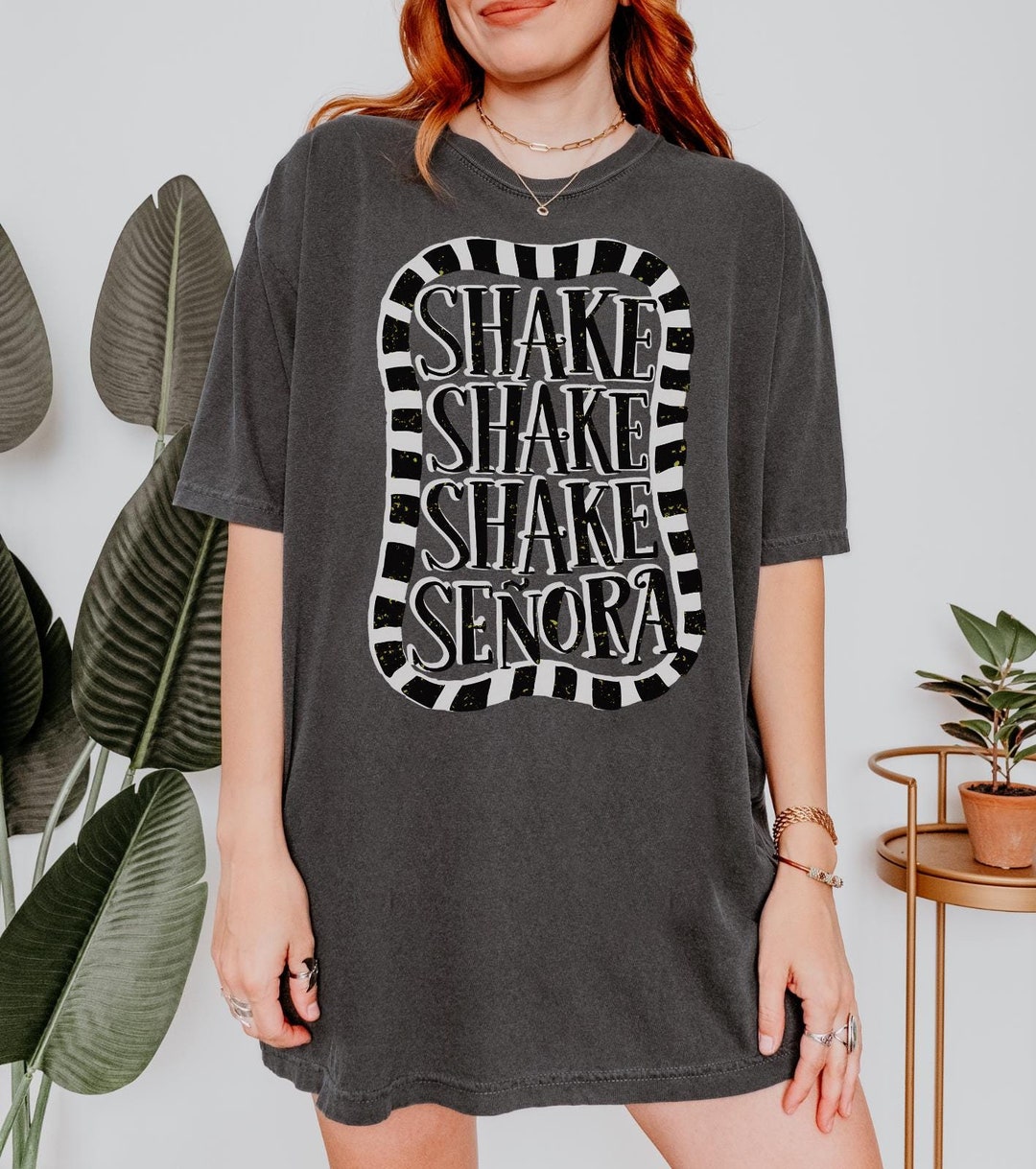 Shake Shake T-shirt - Sandworm Art - Stripe Fall Tee, Halloween Movie ...
