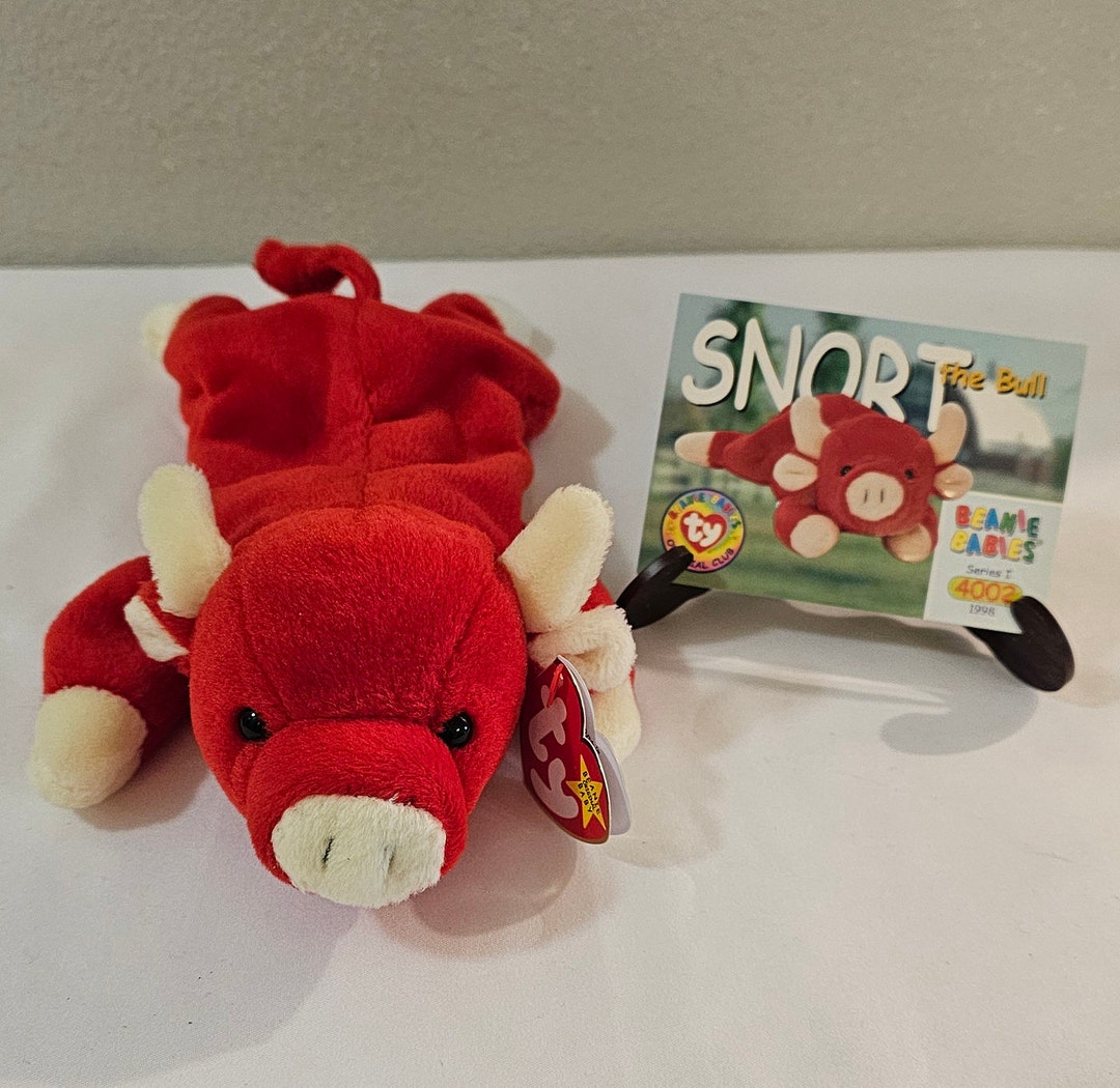 Snort Beanie Baby With Collector Card - Etsy