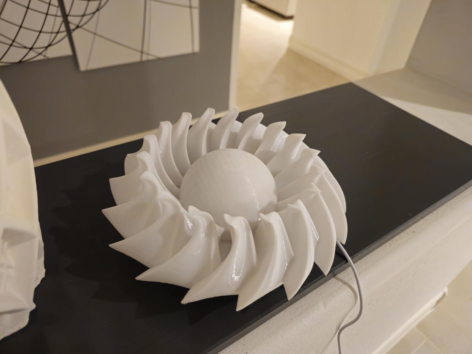 Swirling Grace 3D Printed Lamp - Unique PETG Design With LED Light - Etsy