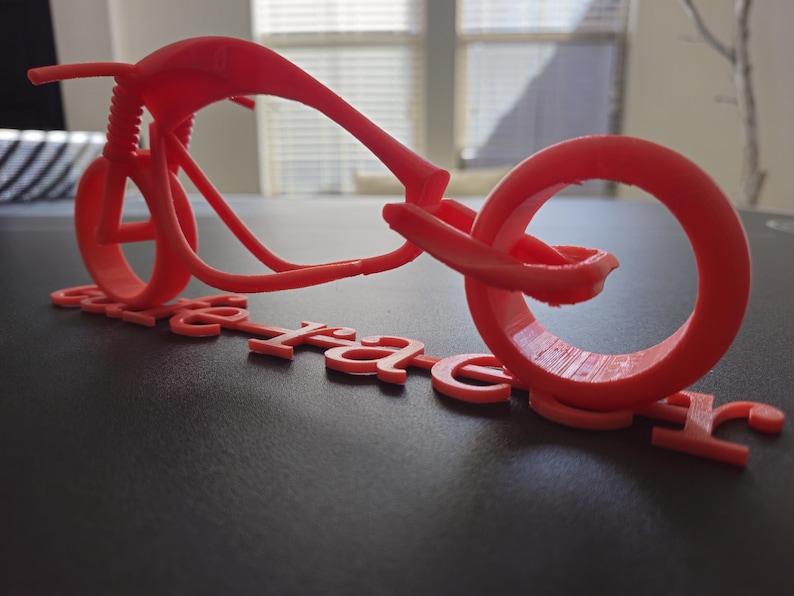 Custom 3d-printed Motorcycle Desk Decor With Personalized Base - Etsy