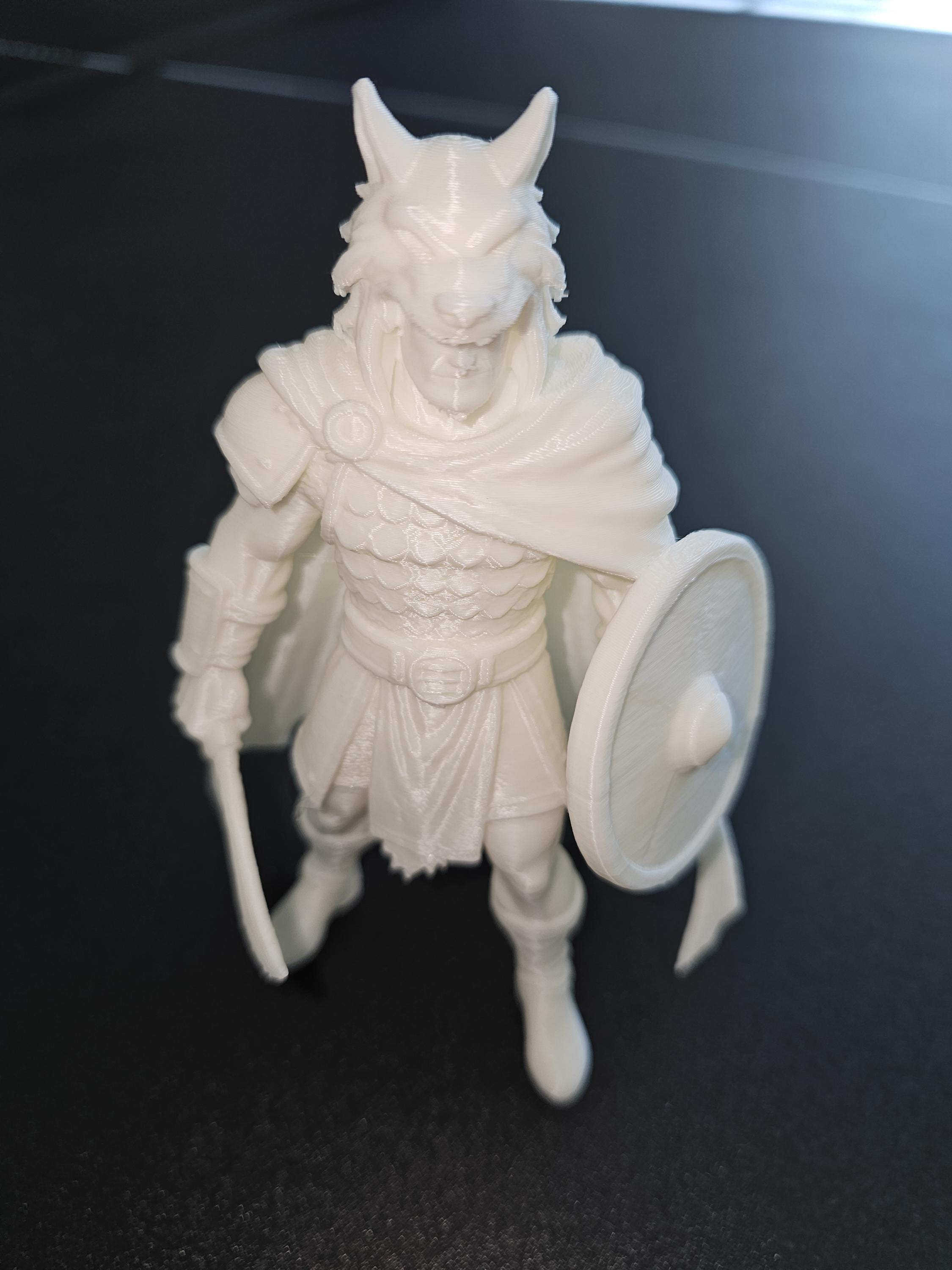 Dacian Wolfblade Warrior – 6” White PLA Miniature | Unpainted Model for ...