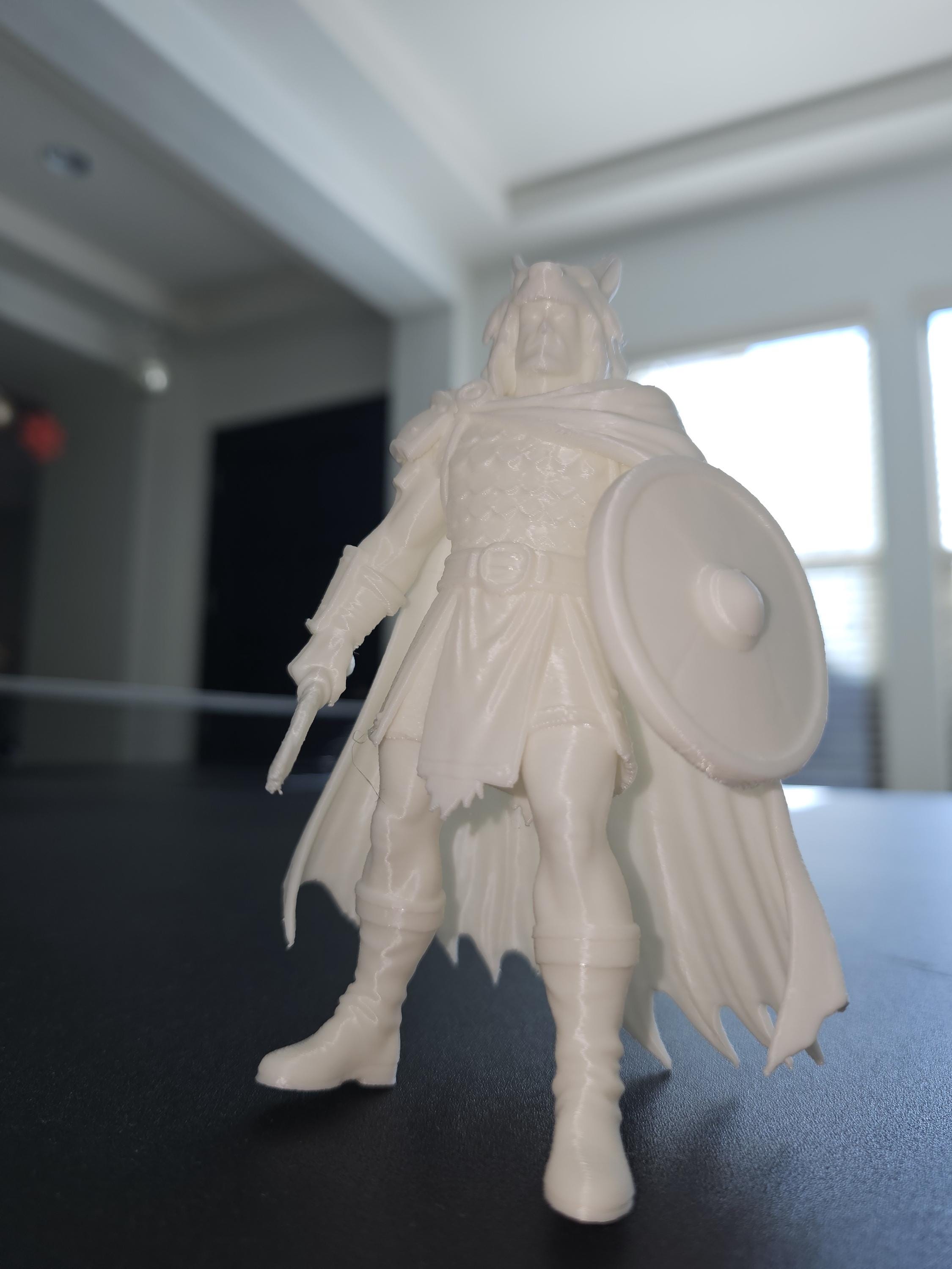 Dacian Wolfblade Warrior – 6” White PLA Miniature | Unpainted Model for ...