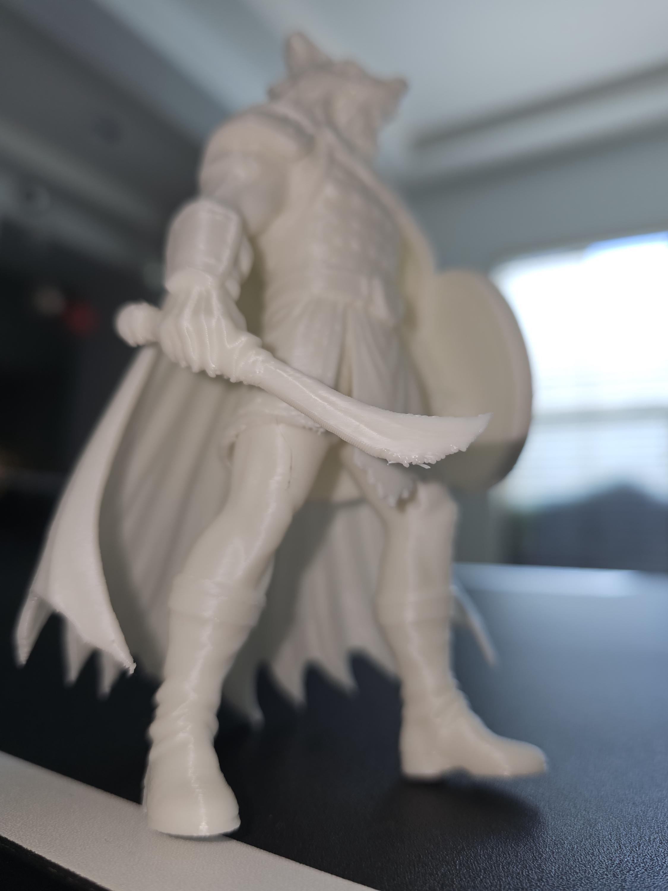 Dacian Wolfblade Warrior – 6” White PLA Miniature | Unpainted Model for ...