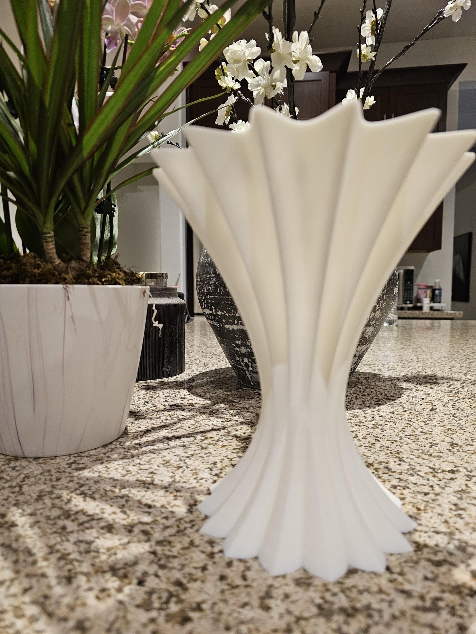 Cascade Elegance Vase, Home Decor Biodegradable Plastic - Etsy