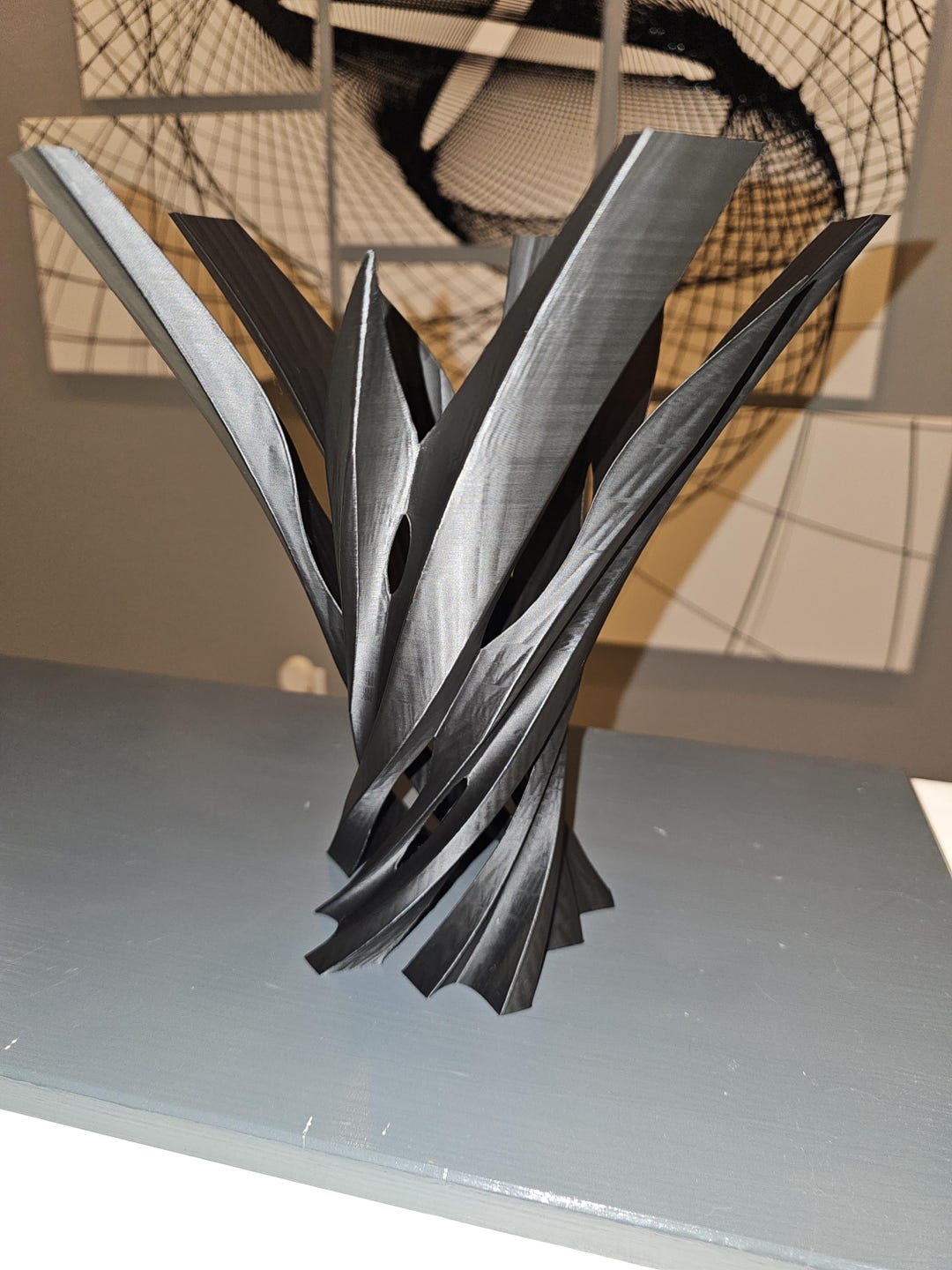 3D Printed Abstract Sculpture Vase: Modern Home Decor Centerpiece - Etsy