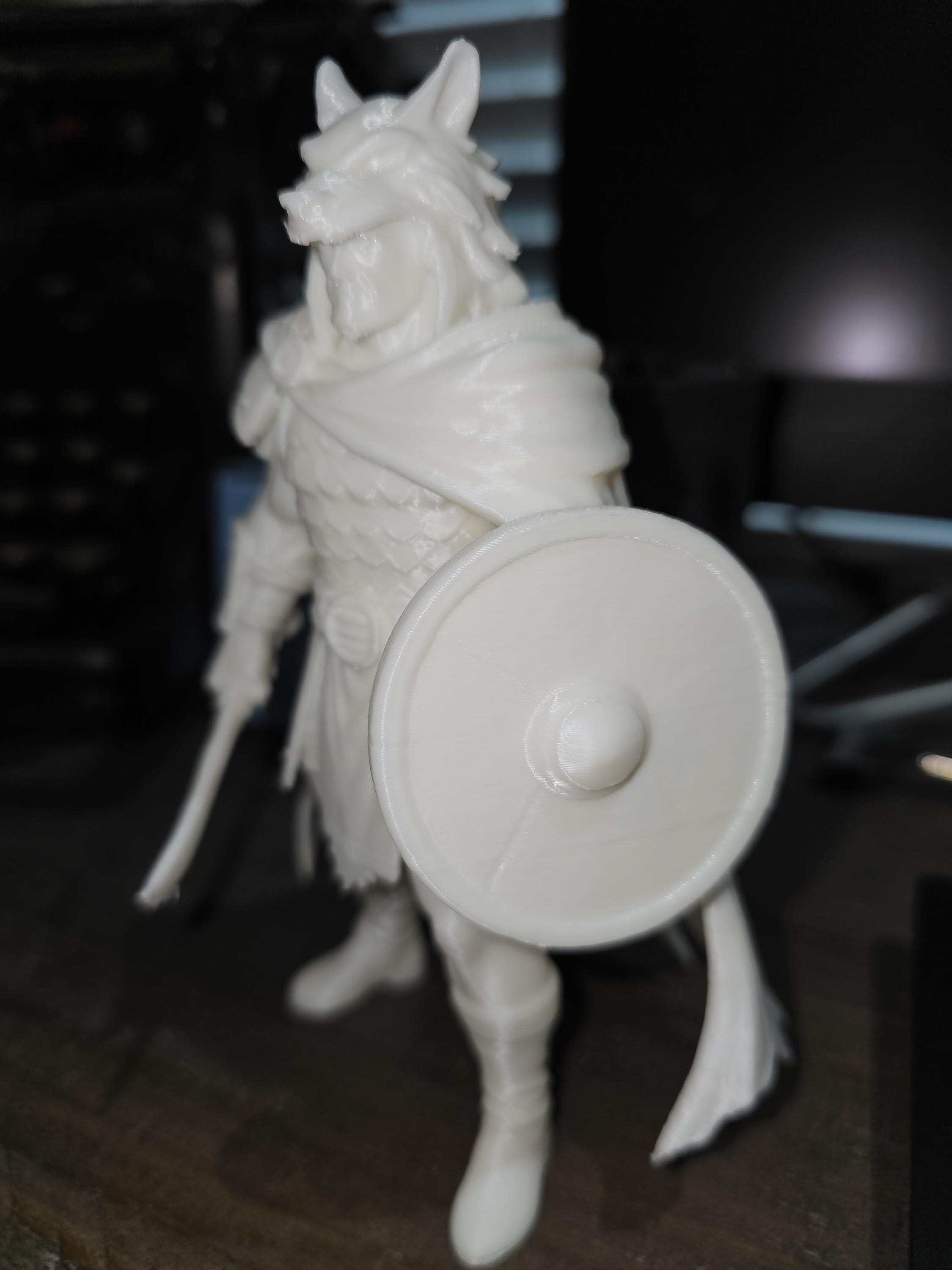 Dacian Wolfblade Warrior – 6” White PLA Miniature | Unpainted Model for ...