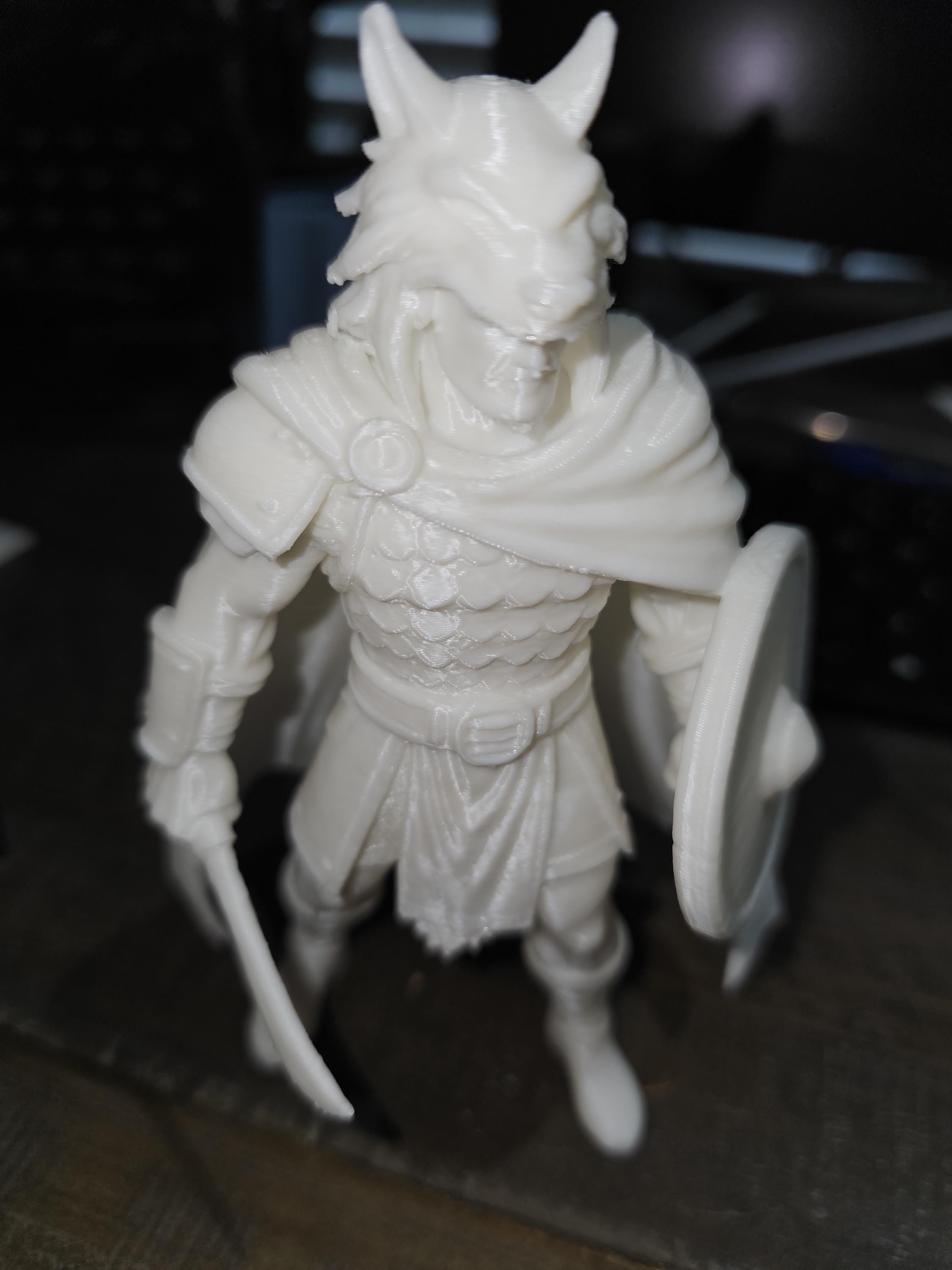 Dacian Wolfblade Warrior – 6” White PLA Miniature | Unpainted Model for ...