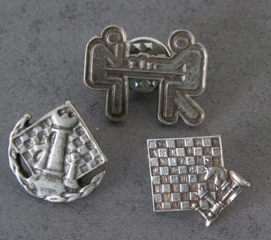 Pin Chess Board Chess Player Button Badge Gift - Etsy