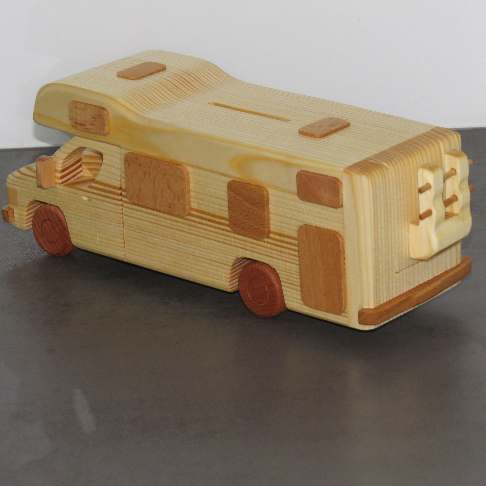 Motorhome Camper Money Box Camping Caravan Model Car WOMO CONSTRUCTION ...