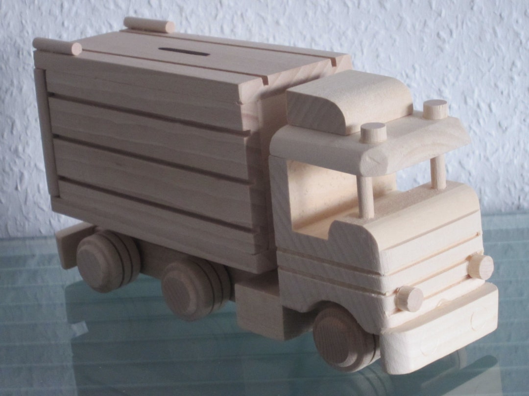 Truck Money Box Timber Truck Lorry Car Very Rare Handmade XXL - Etsy
