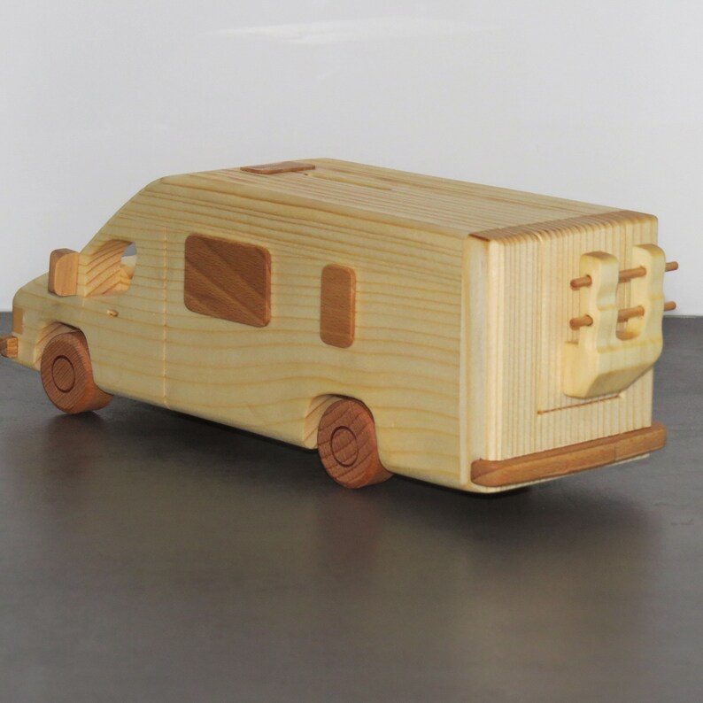 Motorhome Camper Money Box Camping Caravan Model Car WOMO CONSTRUCTION ...
