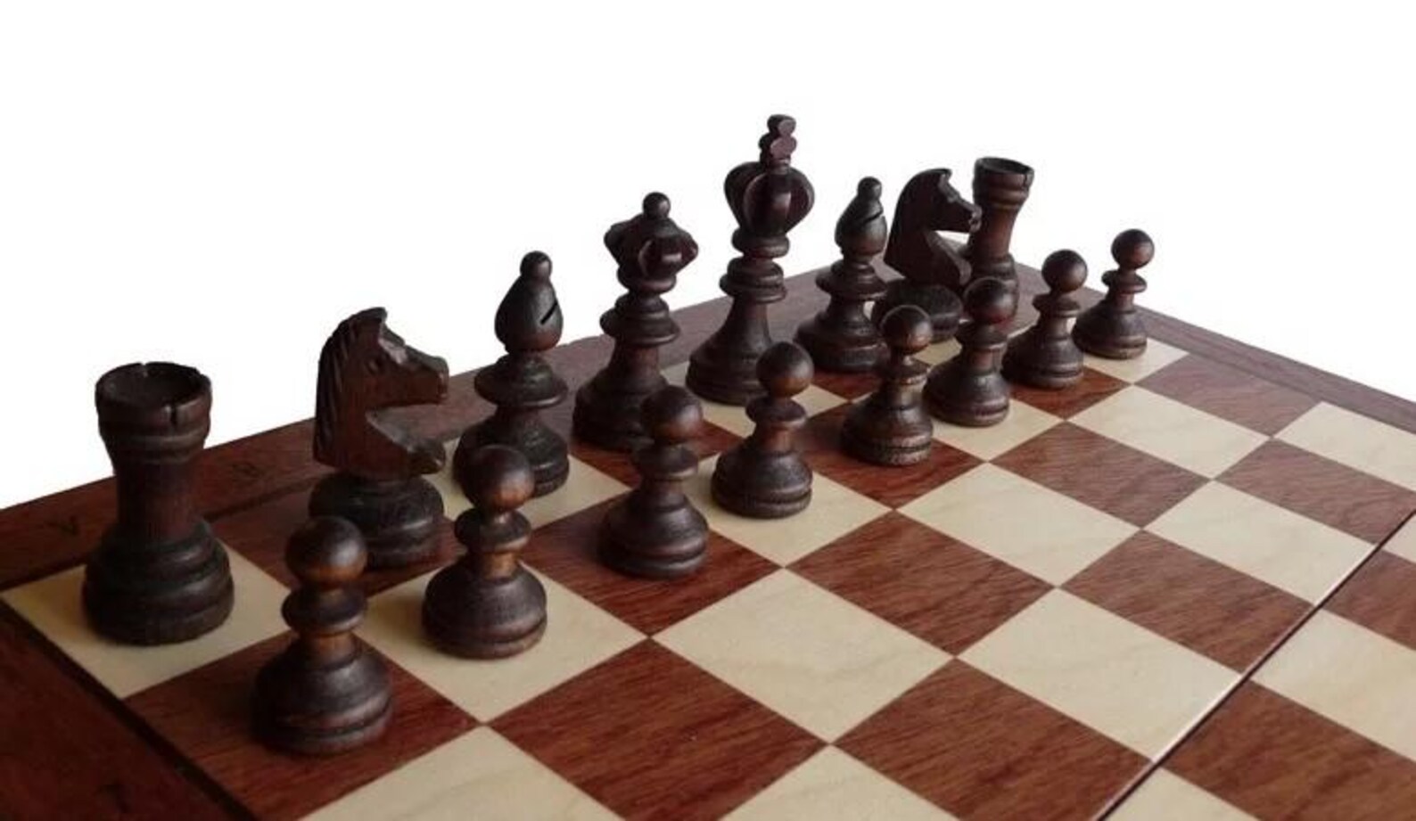 Very Noble Chess Chess Game Chessboard 35 X 35 Inlaid Wood New Wood New ...