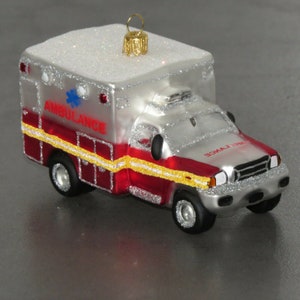 Christmas Tree Decorations Christmas Balls Rescue Service Ambulance RTW ...