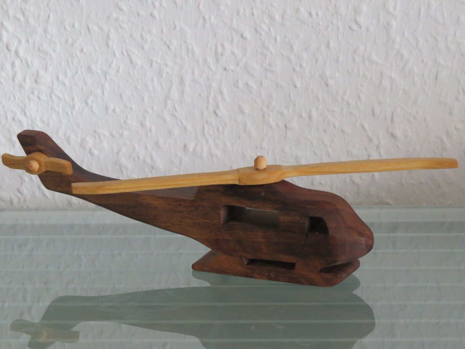 Helicopter HANDMADE Wood Model - Etsy