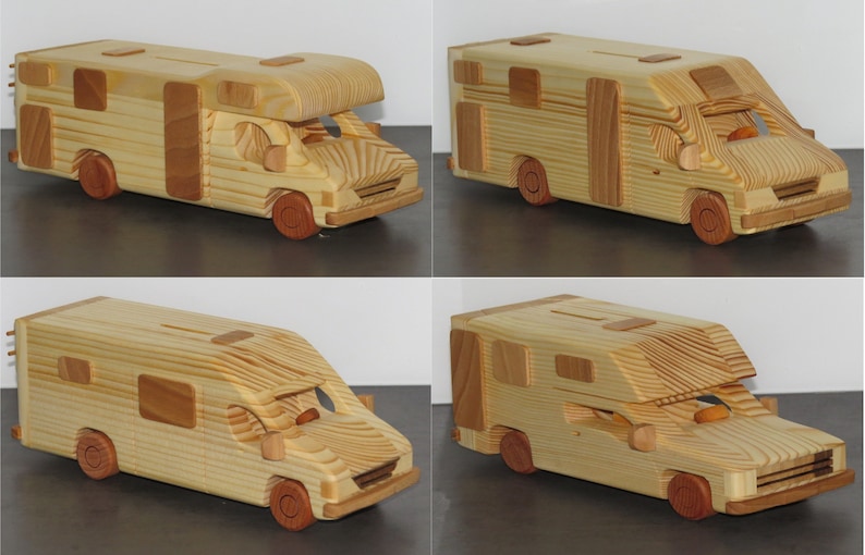 Motorhome Camper Money Box Camping Caravan Model Car WOMO CONSTRUCTION ...