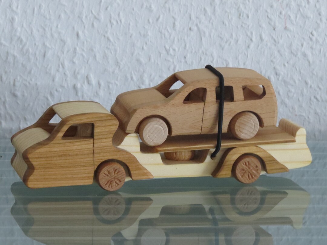 Car Transporter Truck Car off Road Wood - Etsy