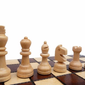 Noble Chess Chess Game Board Game Chess Board 27 X 27 Cm Wood New SET ...
