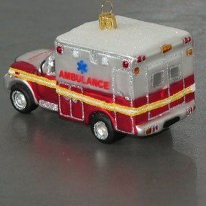 Christmas Tree Decorations Christmas Balls Rescue Service Ambulance RTW ...