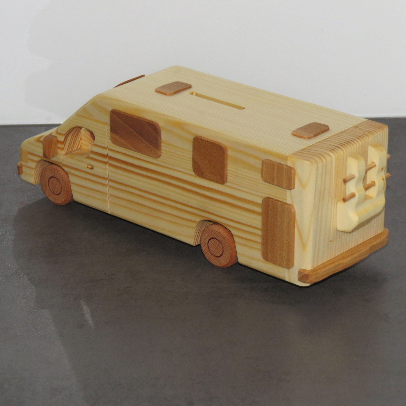 Motorhome Camper Money Box Camping Caravan Model Car WOMO CONSTRUCTION ...