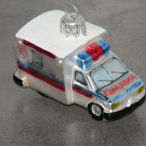 Christmas Tree Decorations Christmas Balls Rescue Service Ambulance RTW ...