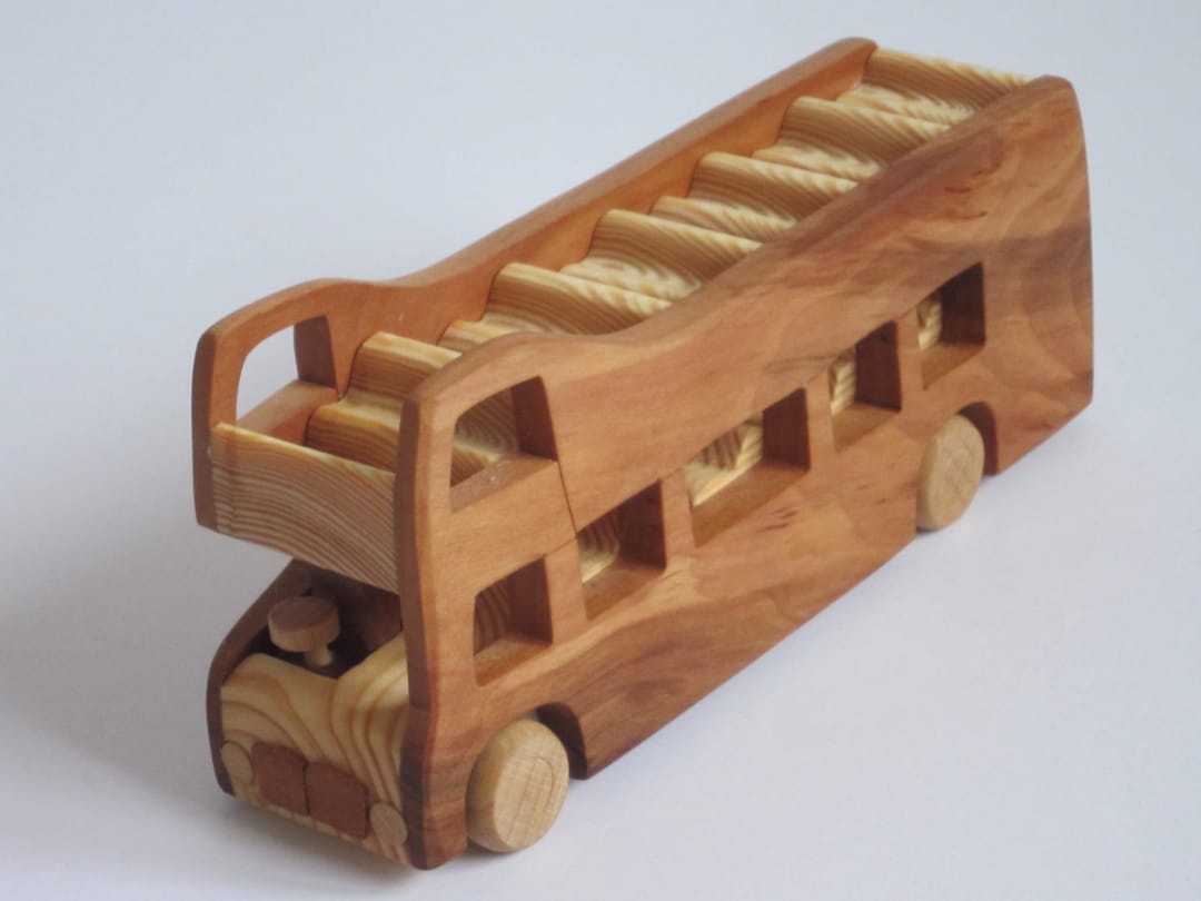 London Bus London Bus Double Decker Sigtseeing Very Rare Handmade Wood ...
