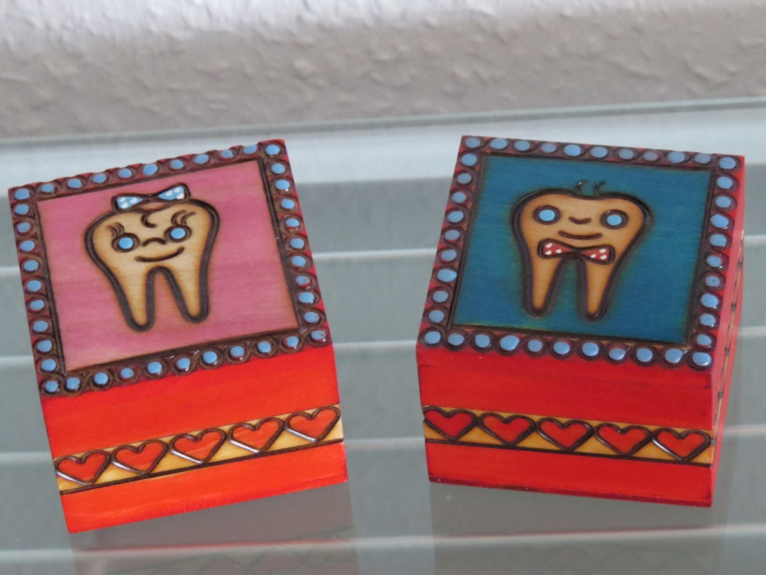Tooth Box Milk Tooth Box Wooden Box Milk Tooth Teeth Box Wooden Box ...