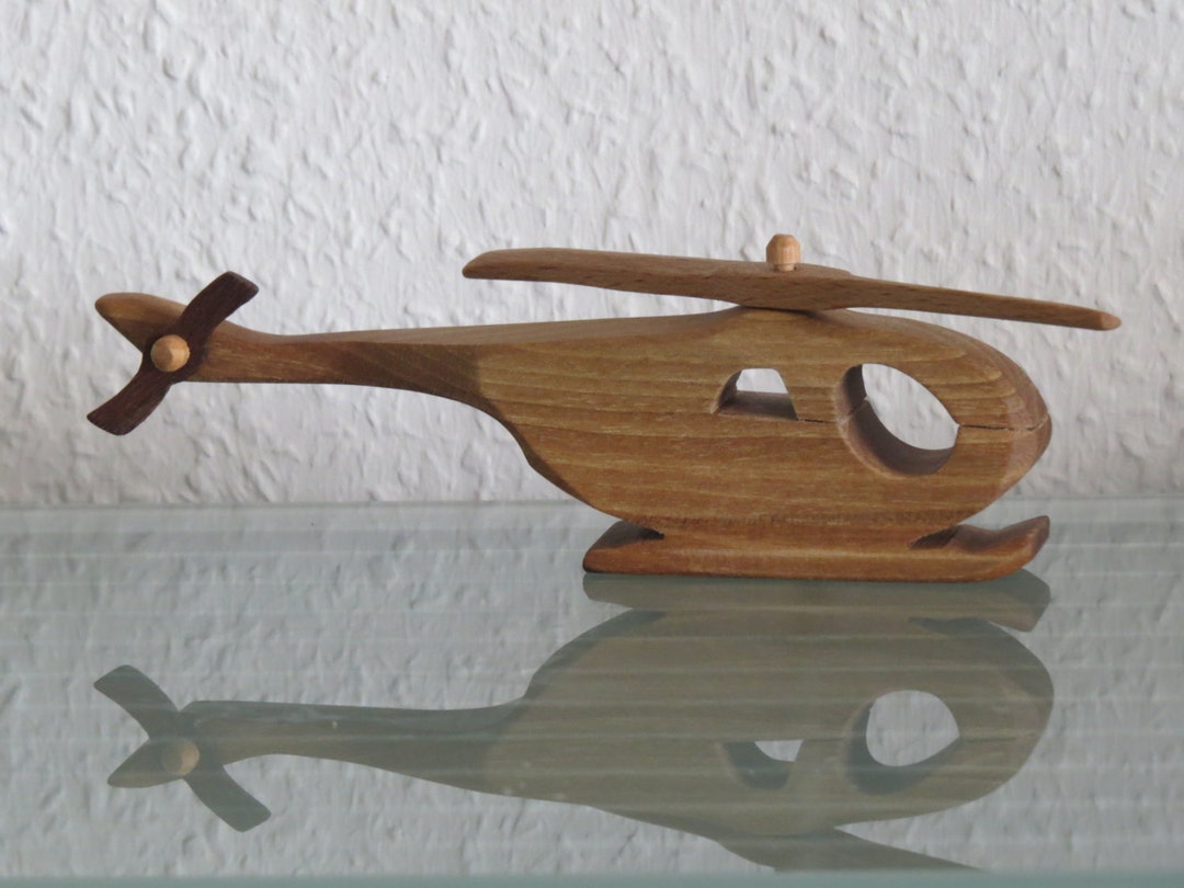 Helicopter HANDMADE Wood - Etsy