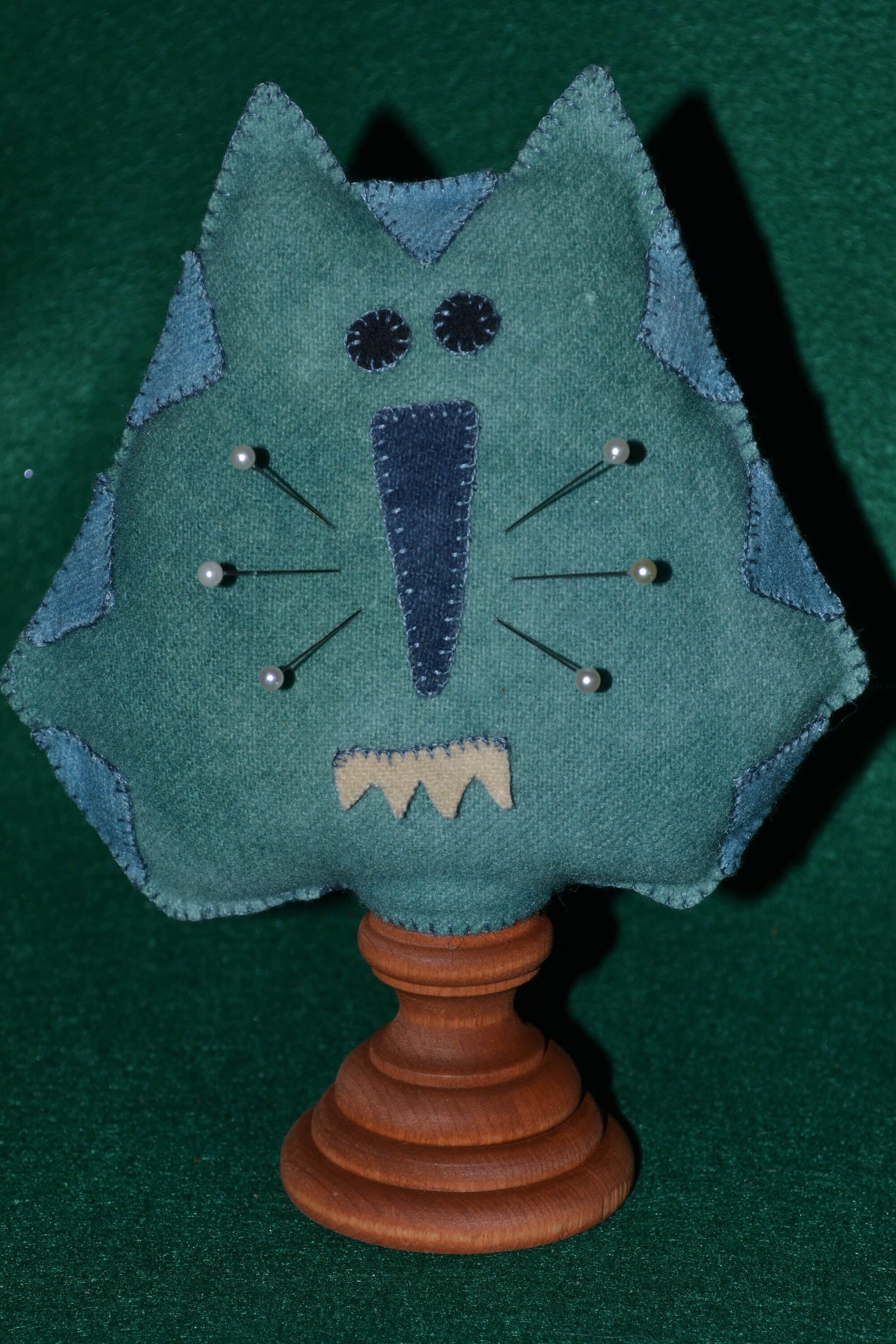 Wool Applique Penny Rug E-pattern Pdf Digital Download KITTY PIN ...