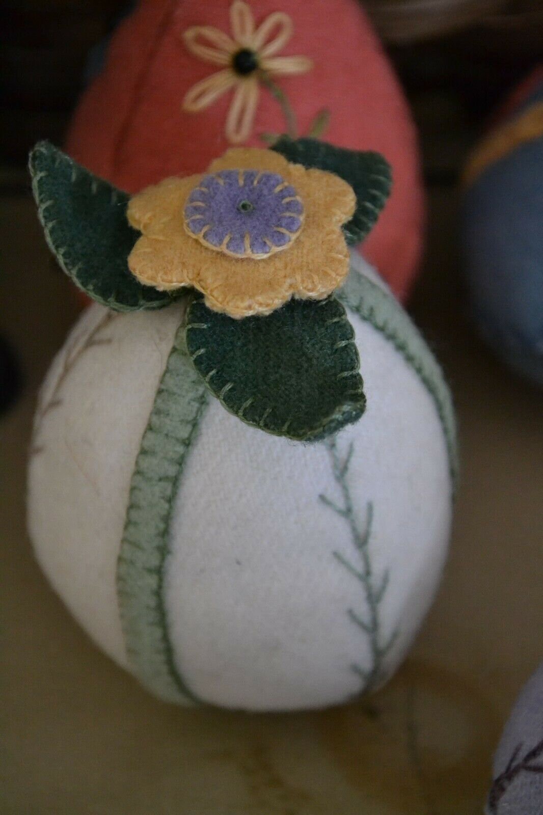 Wool Applique Penny Rug E-pattern Pdf WOOLLY EASTER EGGS Digital ...