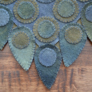 Wool Applique Penny Rug E-pattern Pdf EARLY PENNIES Digital Download ...