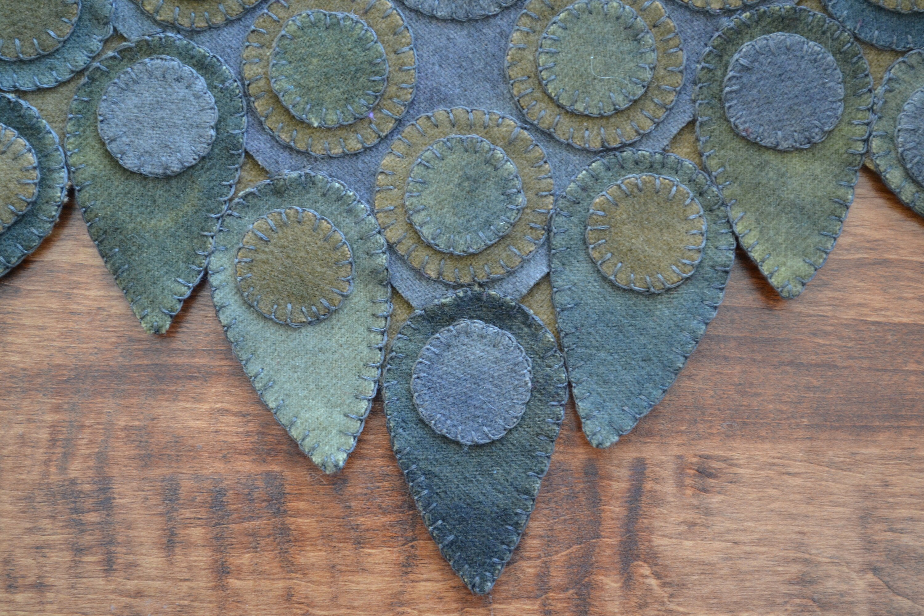 Wool Applique Penny Rug E-pattern Pdf EARLY PENNIES Digital - Etsy