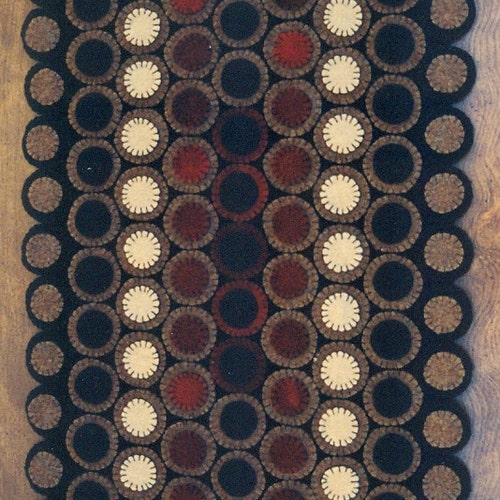 Primitive Wool Penny Rug E-pattern Pdf Crow Decorating - Etsy