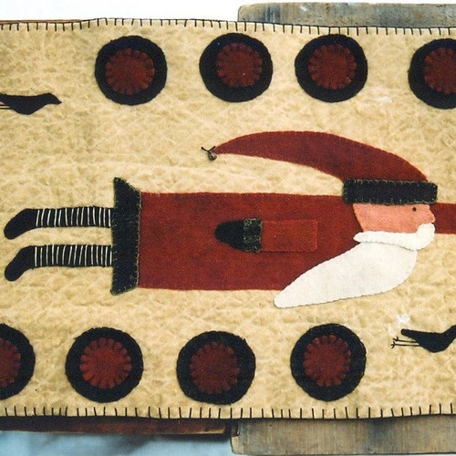 Primitive Wool Penny Rug E-pattern Pdf Sheep Christmas Tree Oh - Etsy