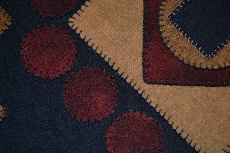 Wool Applique Penny Rug E-pattern Digital Download Pdf - Etsy