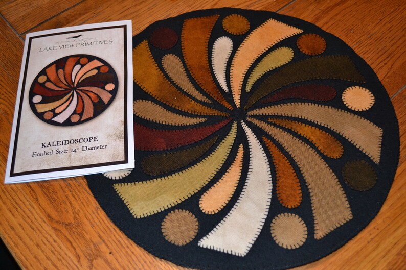 Wool Applique Penny Rug E-pattern Pdf Digital Download - Etsy