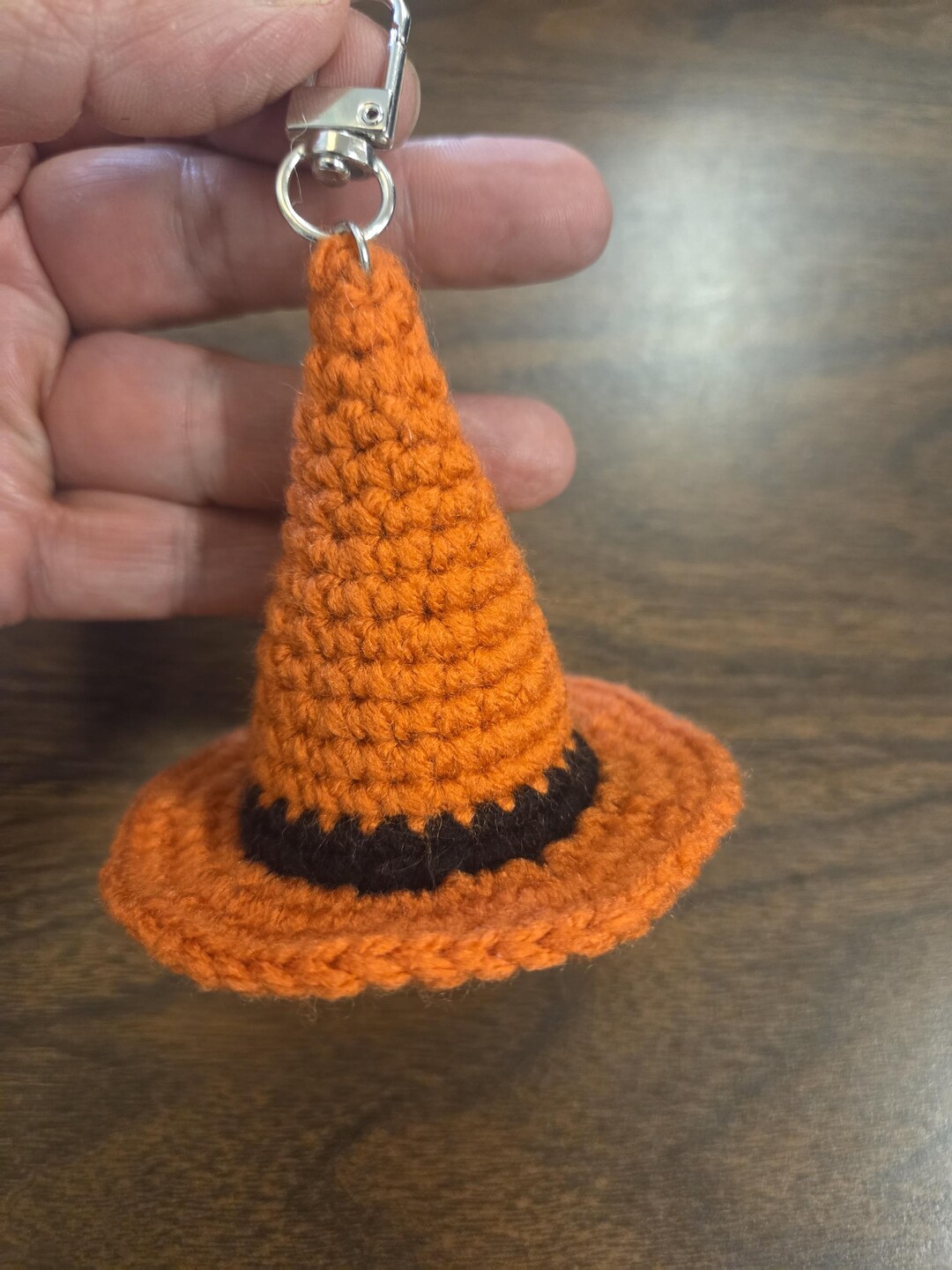 Witch Hat Keychain, Crochet - Etsy