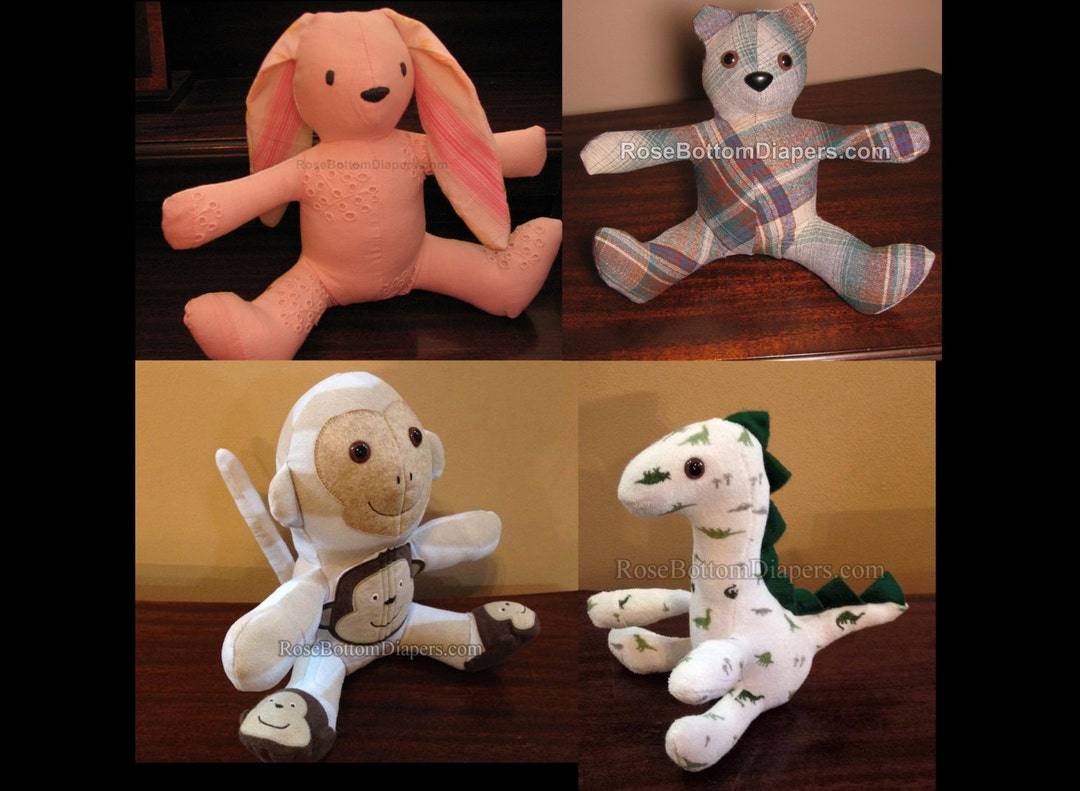 You Pick Animal, Memory Bear Made Out of Baby's Pajamas, Keepsake Teddy ...