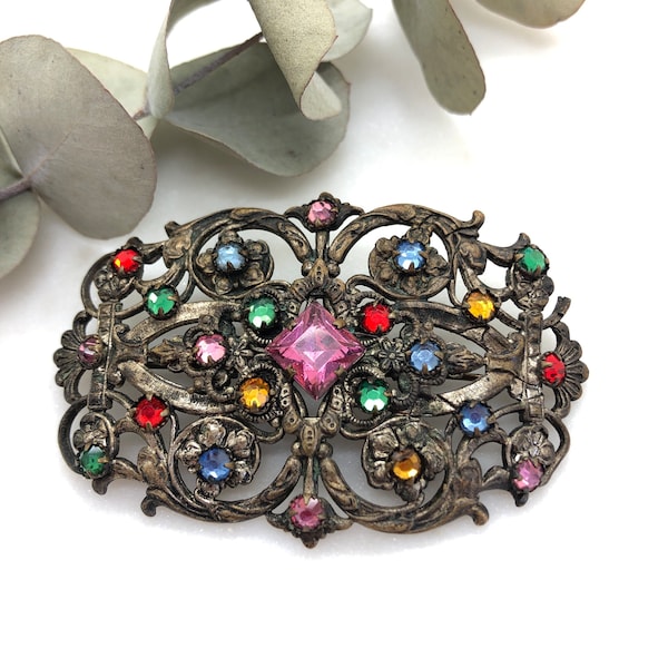 Multi Colored Brooch - Etsy