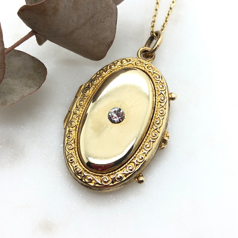 Stone Locket - Etsy