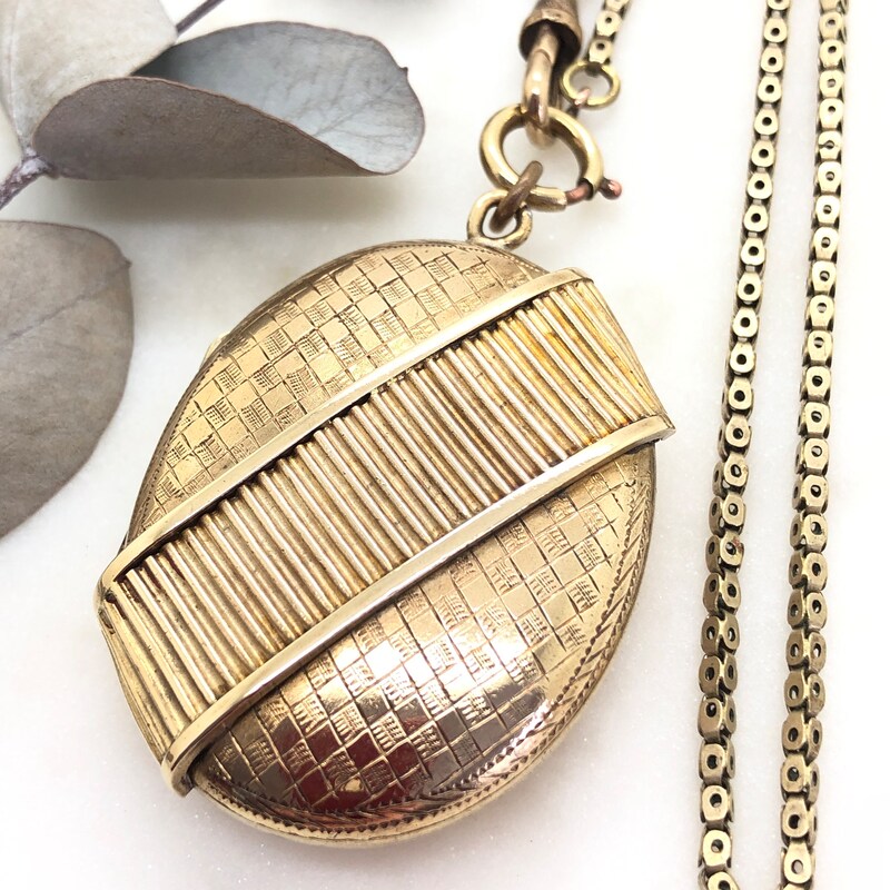 Antique Brass Locket - Etsy