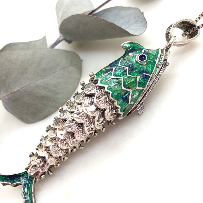 Enamel Fish - Etsy
